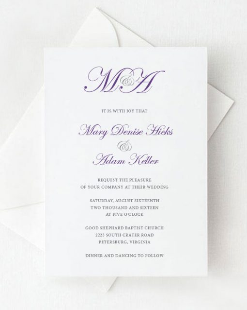 Lavish Wedding Invitation | White Tie Designs